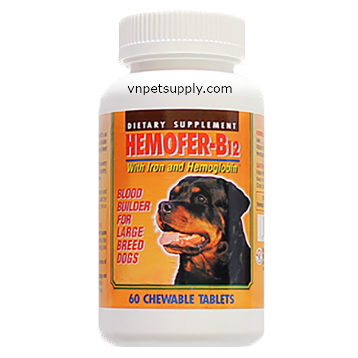HEMOFER-B12 60 chewable tablets-USA - vnpetsupply.com